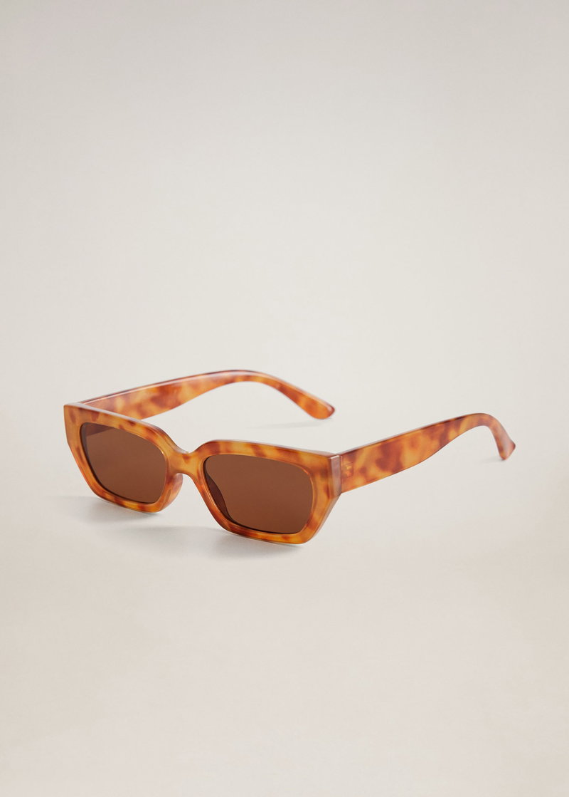 MANGO Retro Style Sunglasses in Chocolate | endource