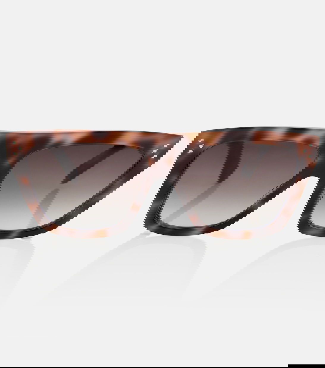 CELINE EYEWEAR Rectangular Visor Sunglasses in Brown | endource