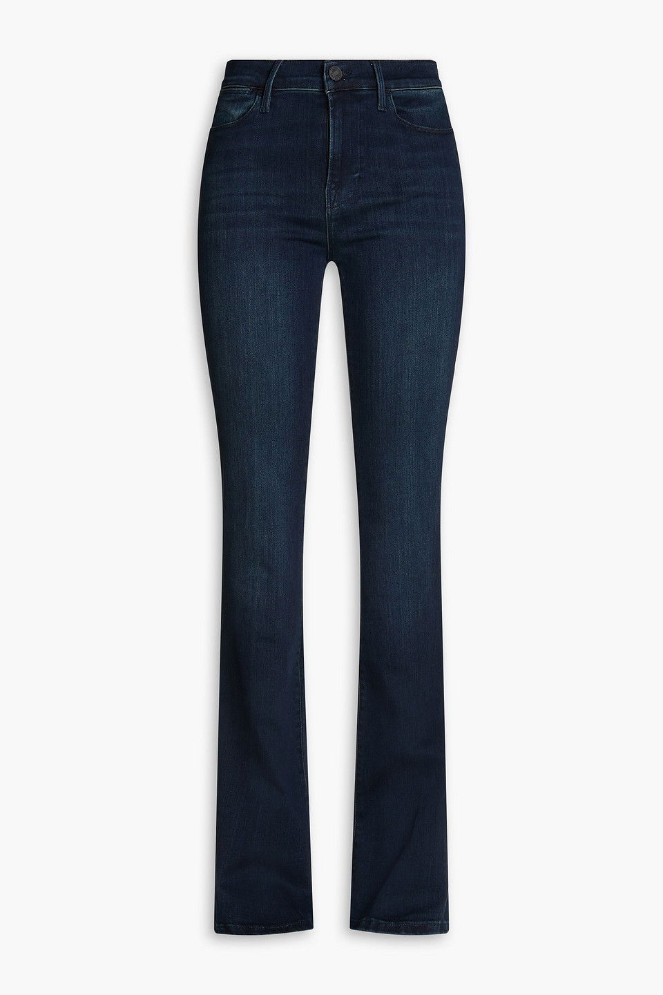 FRAME Le High Flare High-Rise Flared Jeans in Blue | Endource