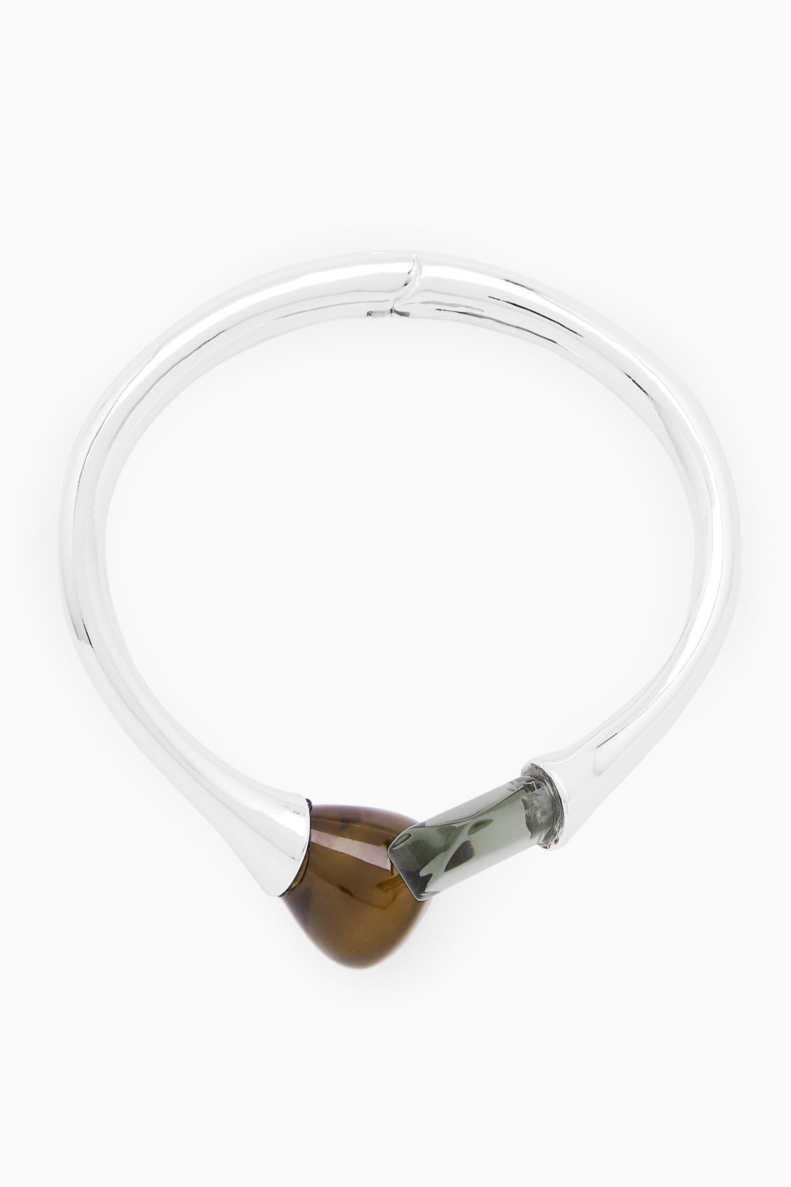 COS Semi-Precious Stone Bangle in SILVER | endource