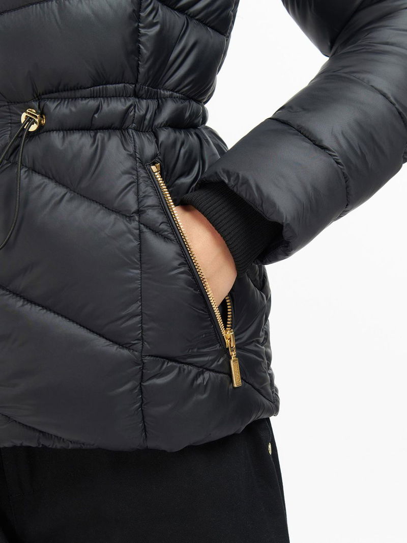 BARBOUR Island Quilted Jacket in Black | Endource