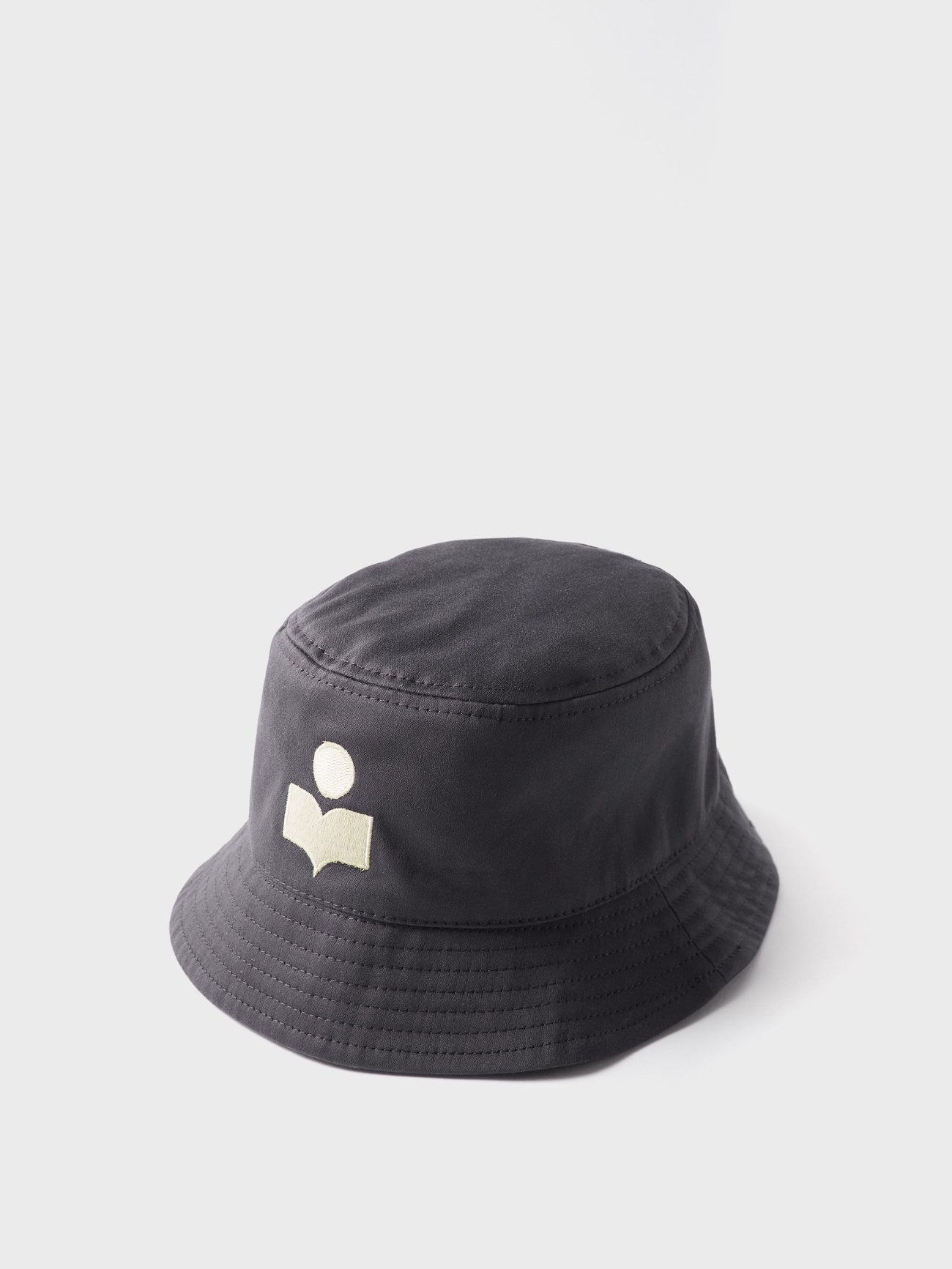 ISABEL MARANT Haley Logo-Embroidered Cotton-Gabardine Bucket Hat in ...