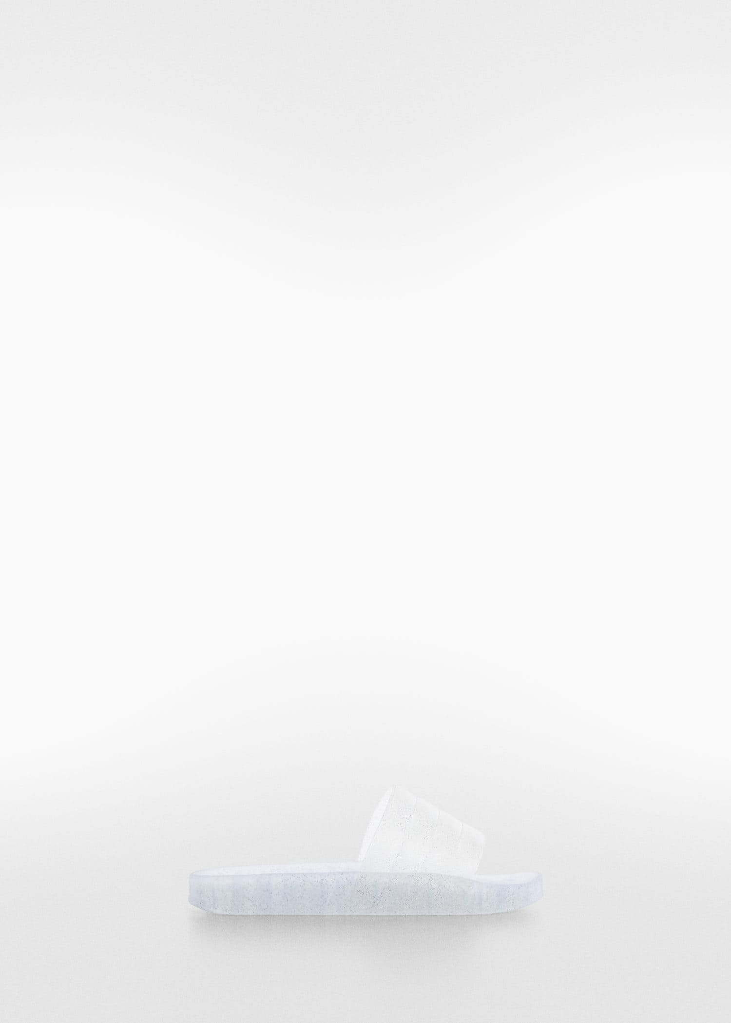 MANGO Transparent Flip Flop in Ice Grey | endource