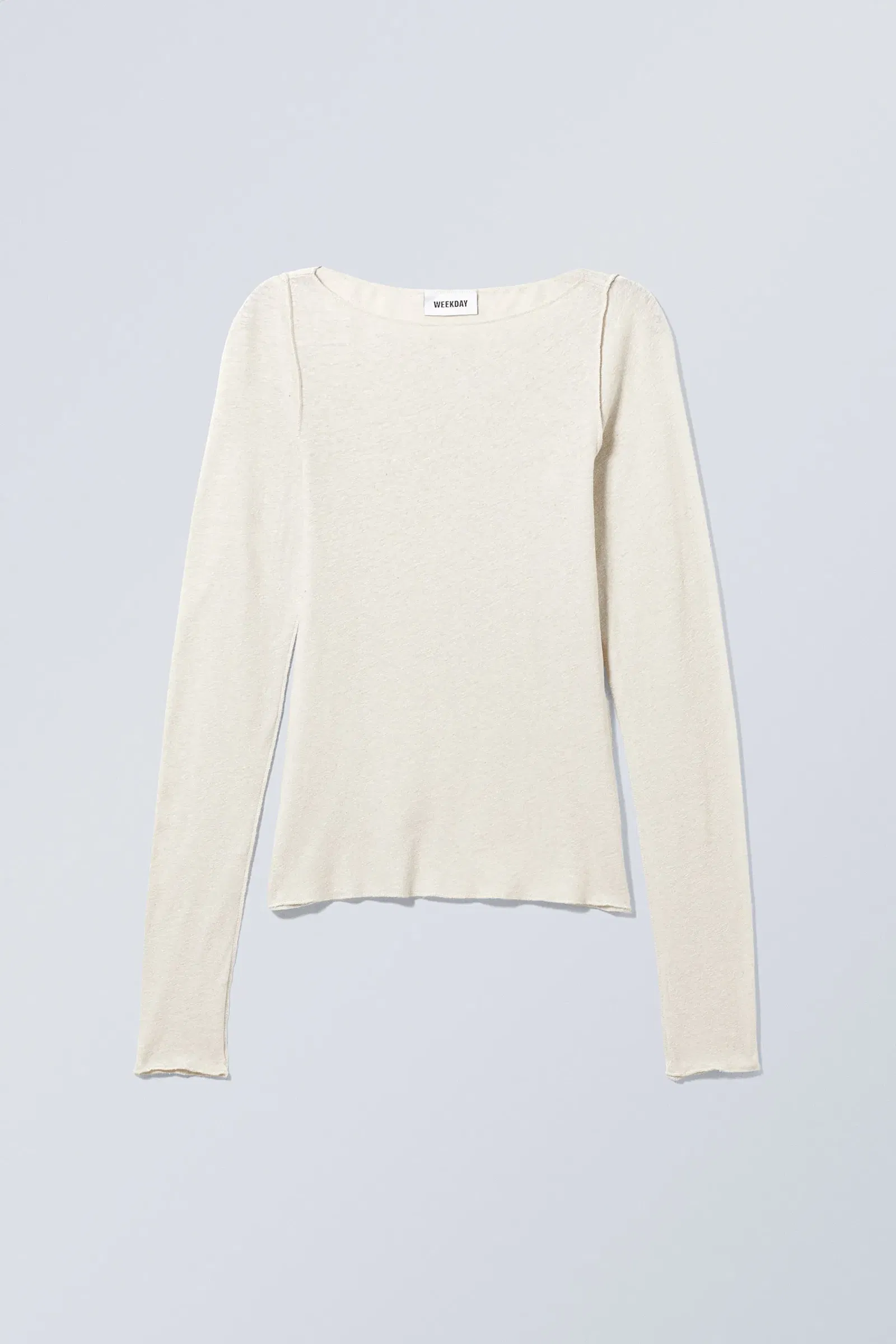 WEEKDAY Fair Linen Long Sleeve in Beige | Endource