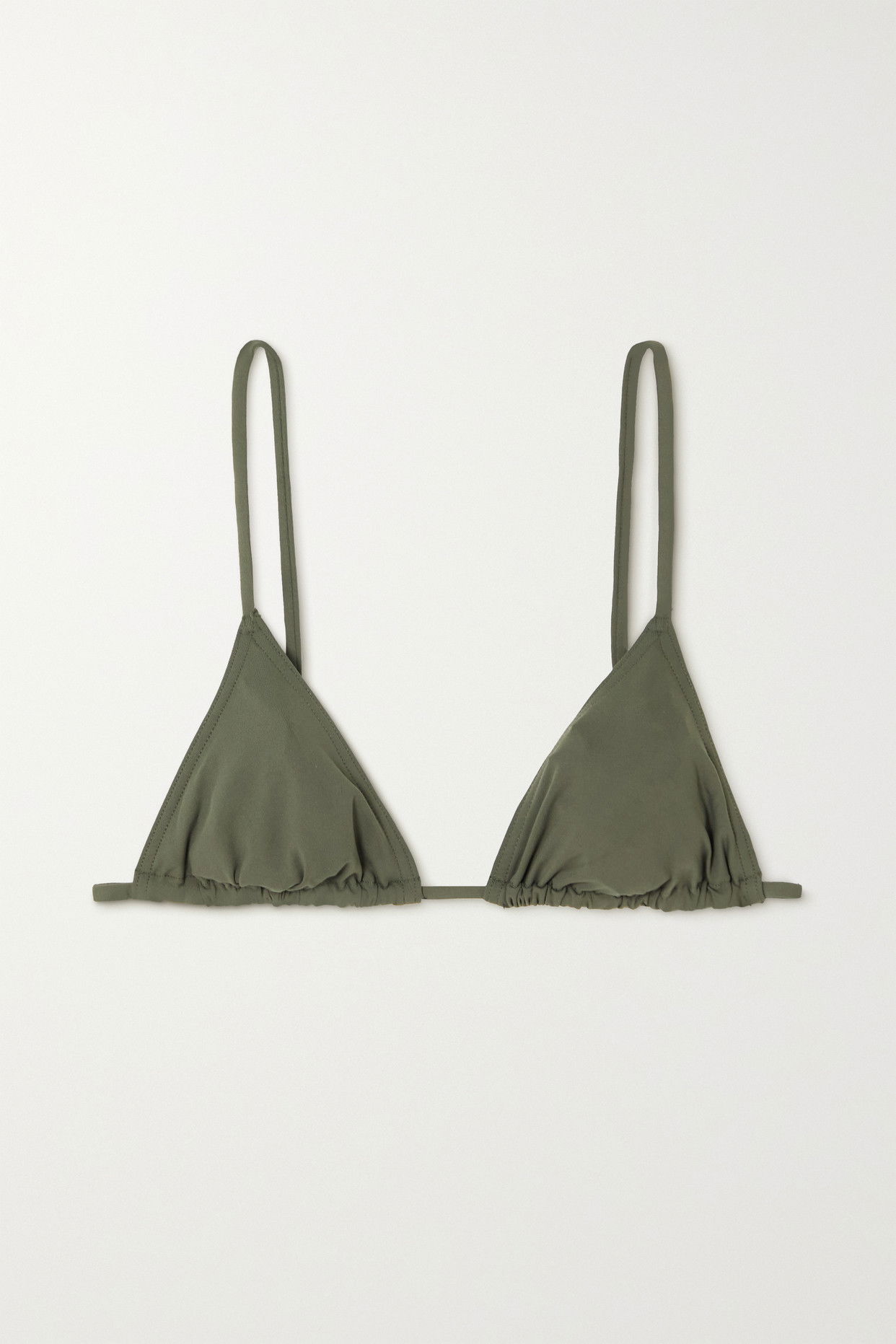 ERES Les Essentiels Mouna Triangle Bikini Top in Green | endource