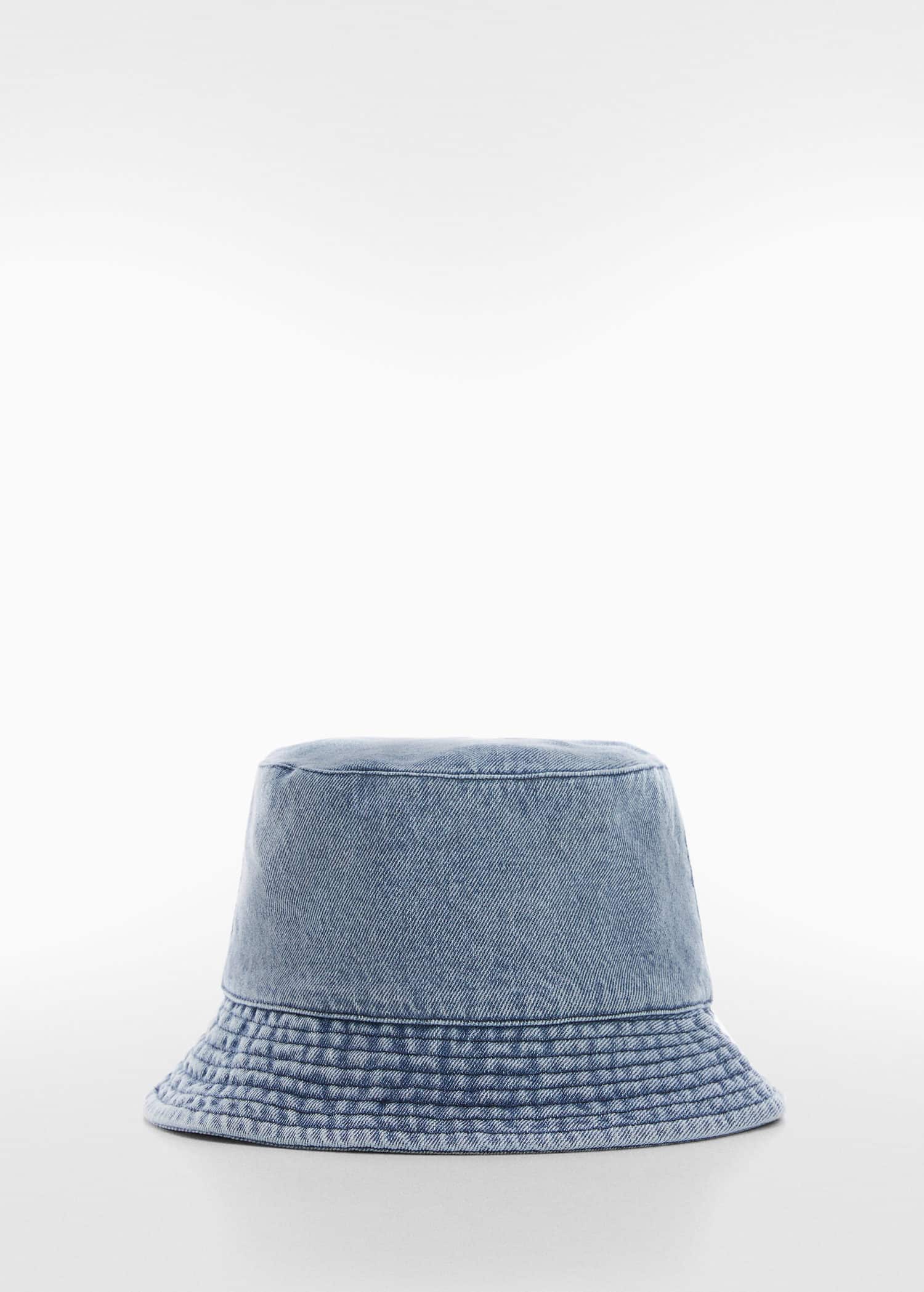 MANGO Hat in Medium Blue | endource