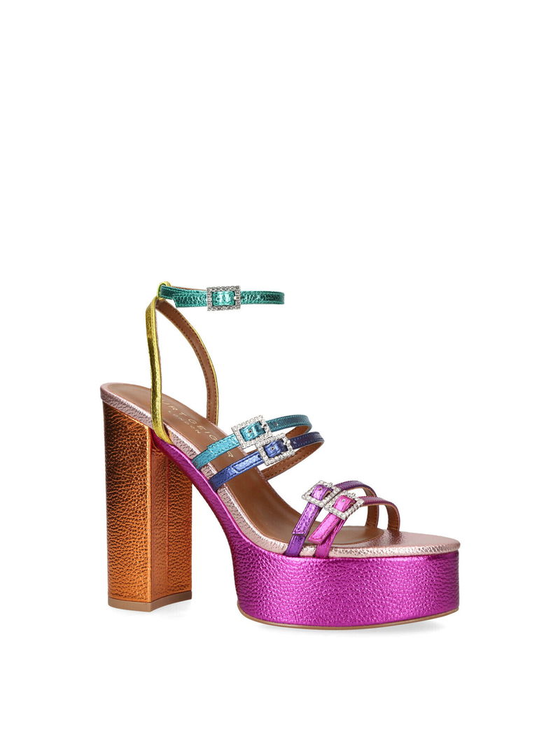 KURT GEIGER LONDON Pierra High Platform Heels in Multi | Endource