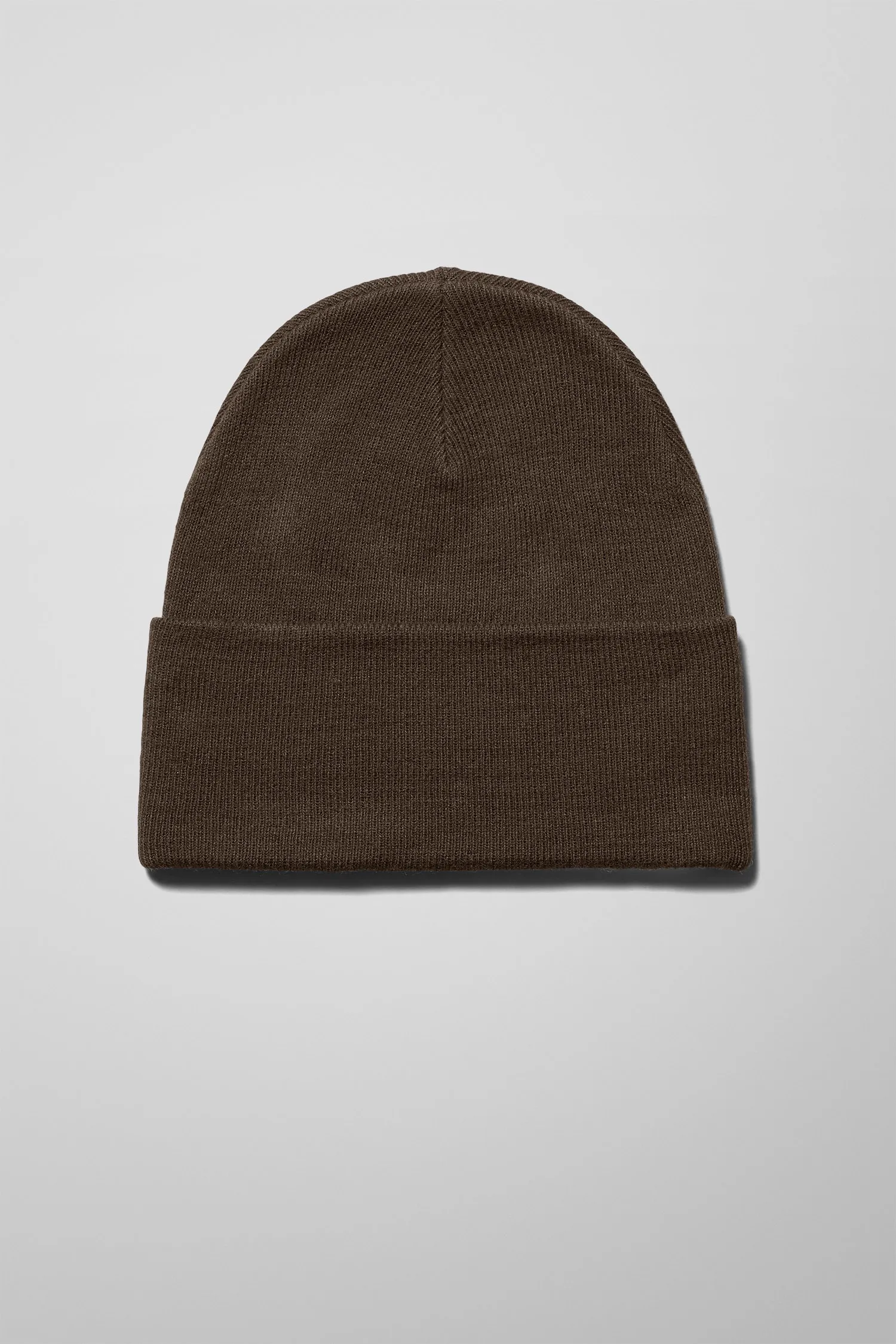 WEEKDAY Icon High Top Beanie in Brown | endource