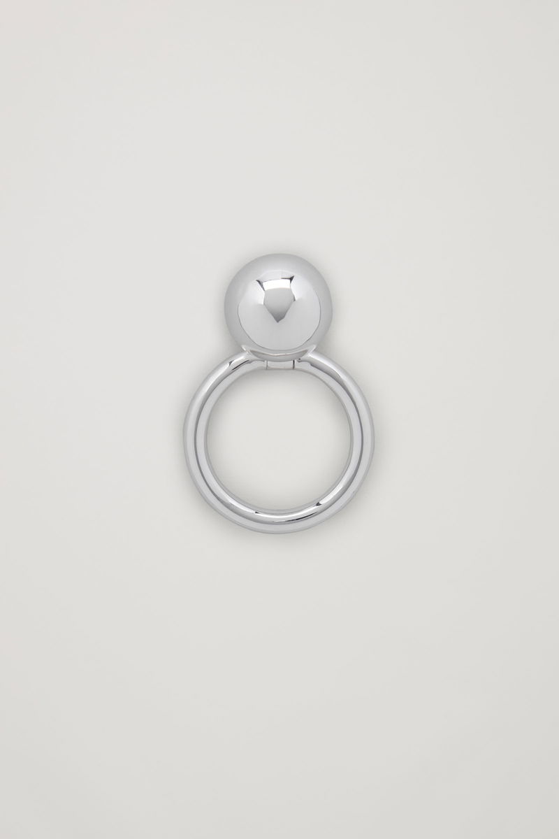COS Sterling Silver Ball Ring in silver | Endource