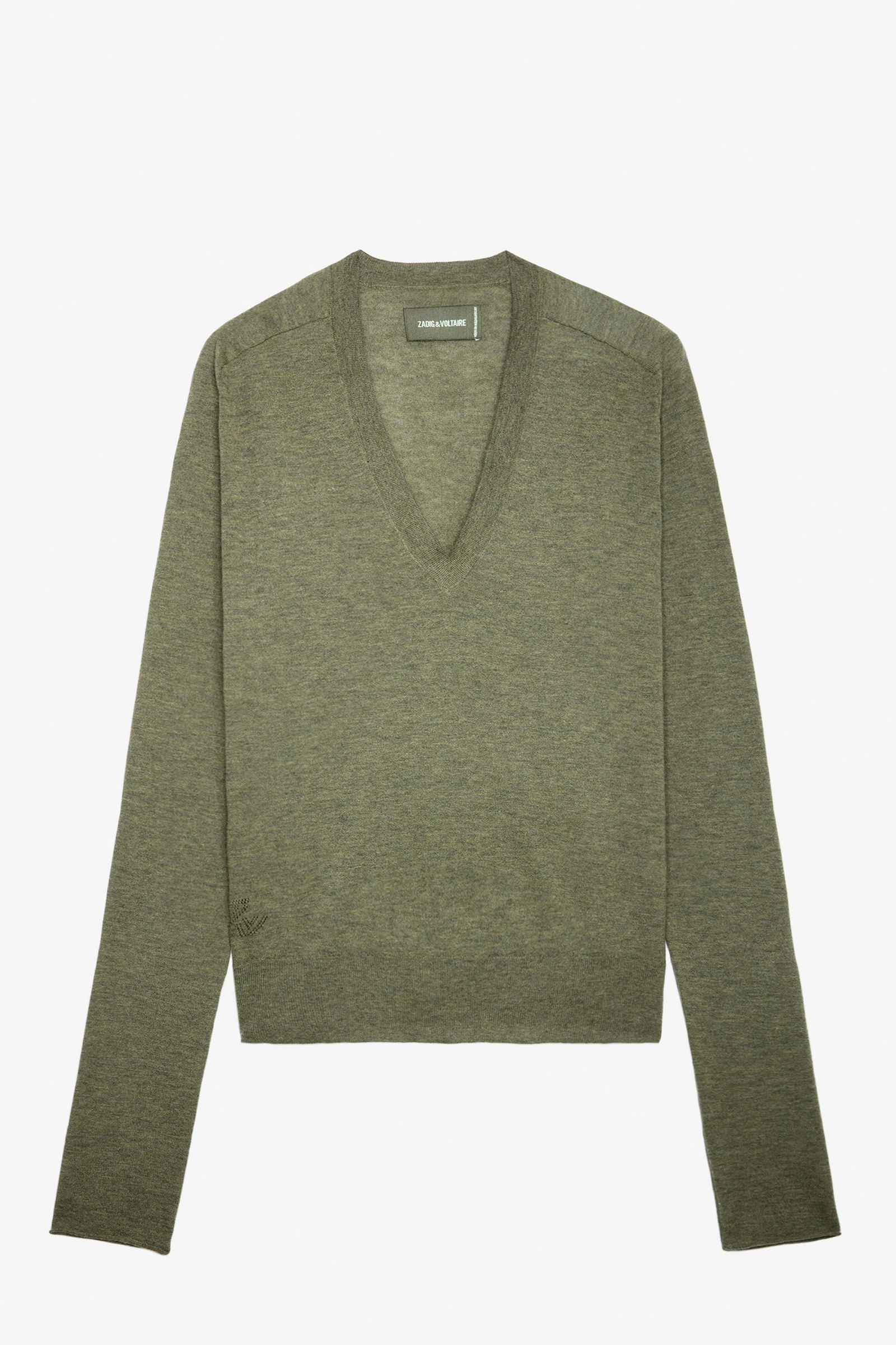 ZADIG & VOLTAIRE River Cashmere Jumper in Dark olive | endource