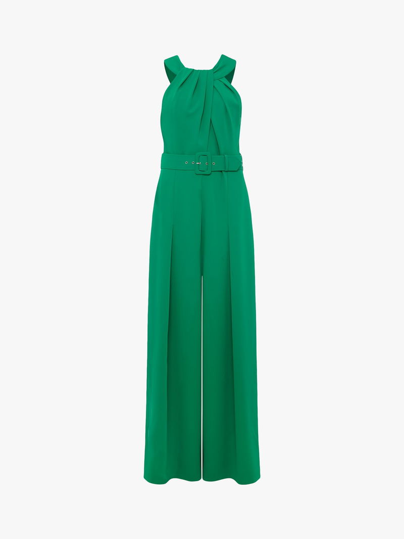 PHASE EIGHT Orla Twist Neck Jumpsuit in Grass Green | endource