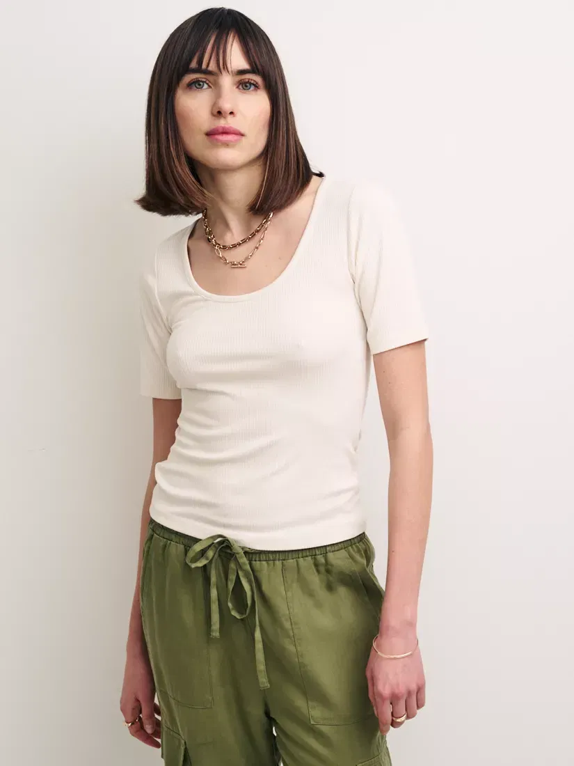 NOBODY'S CHILD Finn Scoop Neck Top | endource