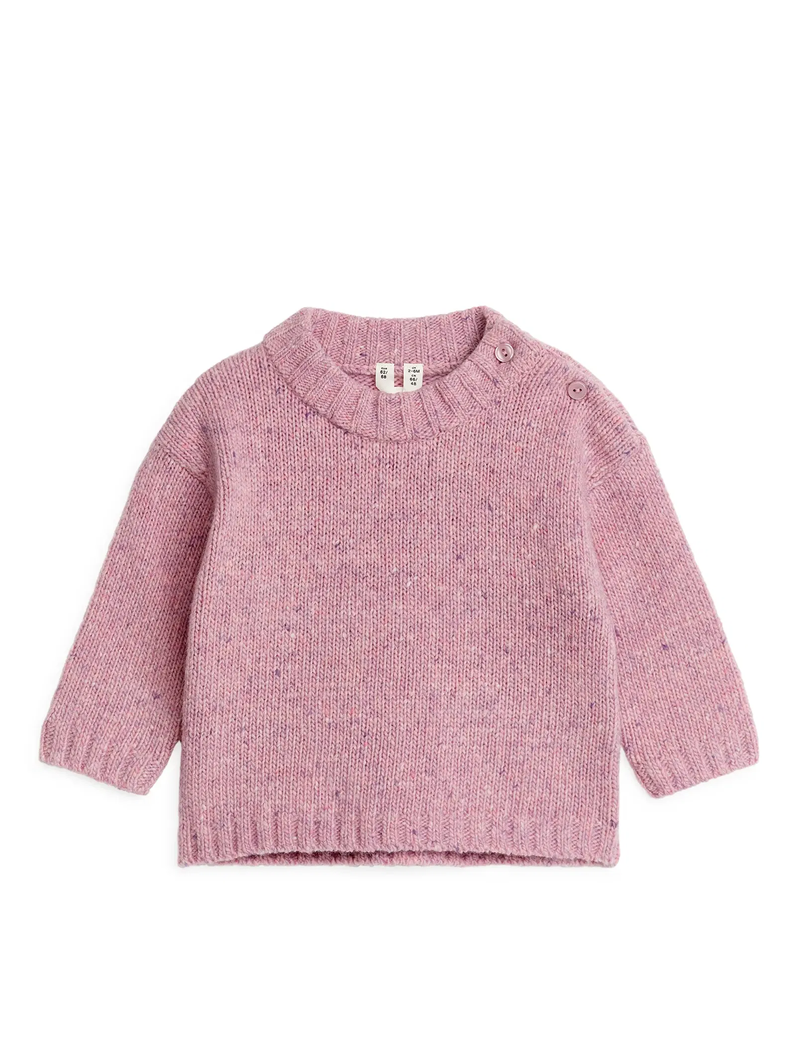 ARKET Neps Wool Jumper in Pink | endource