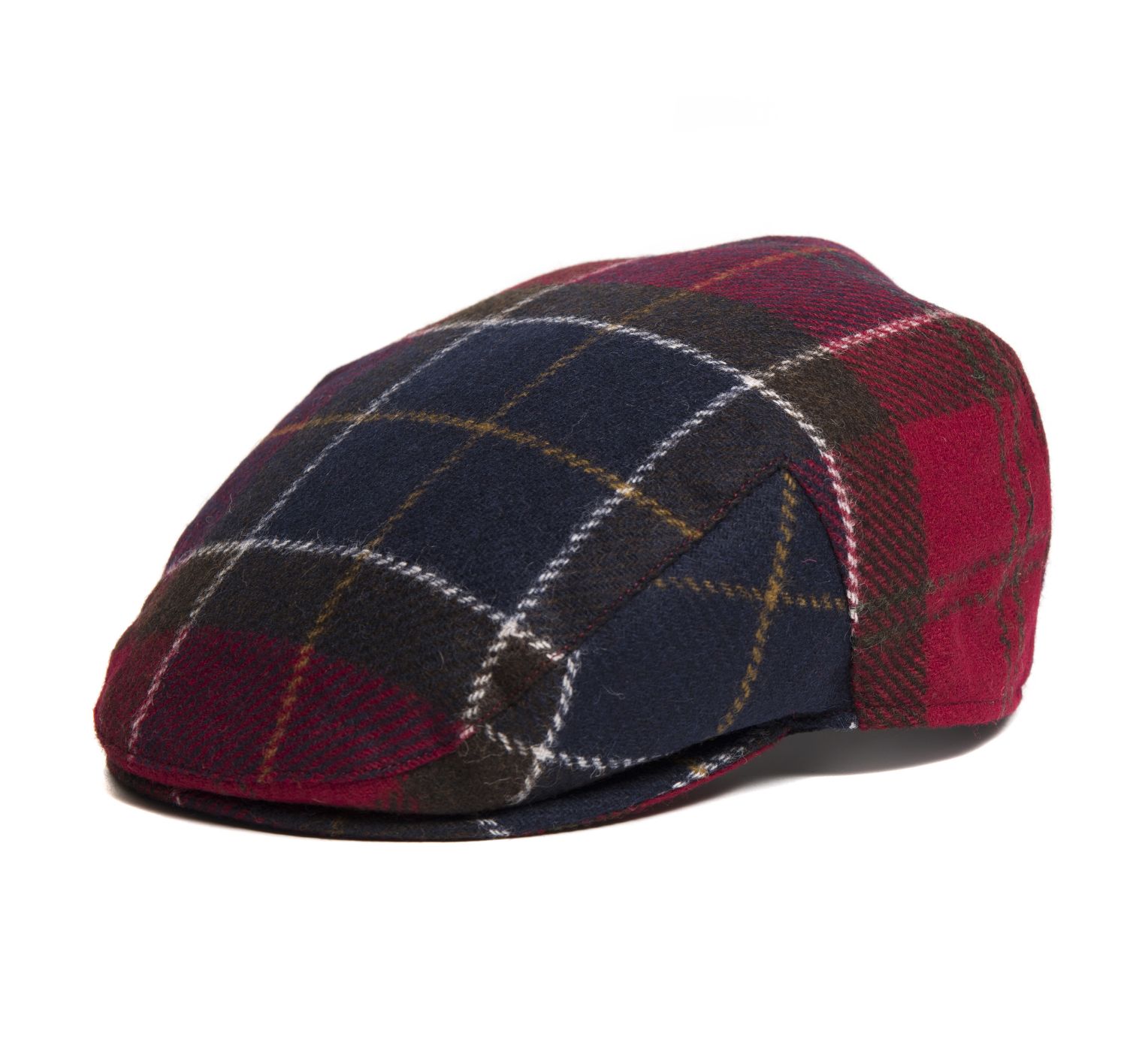 BARBOUR Moons Tweed Cap in Black/Grey Tartan | endource