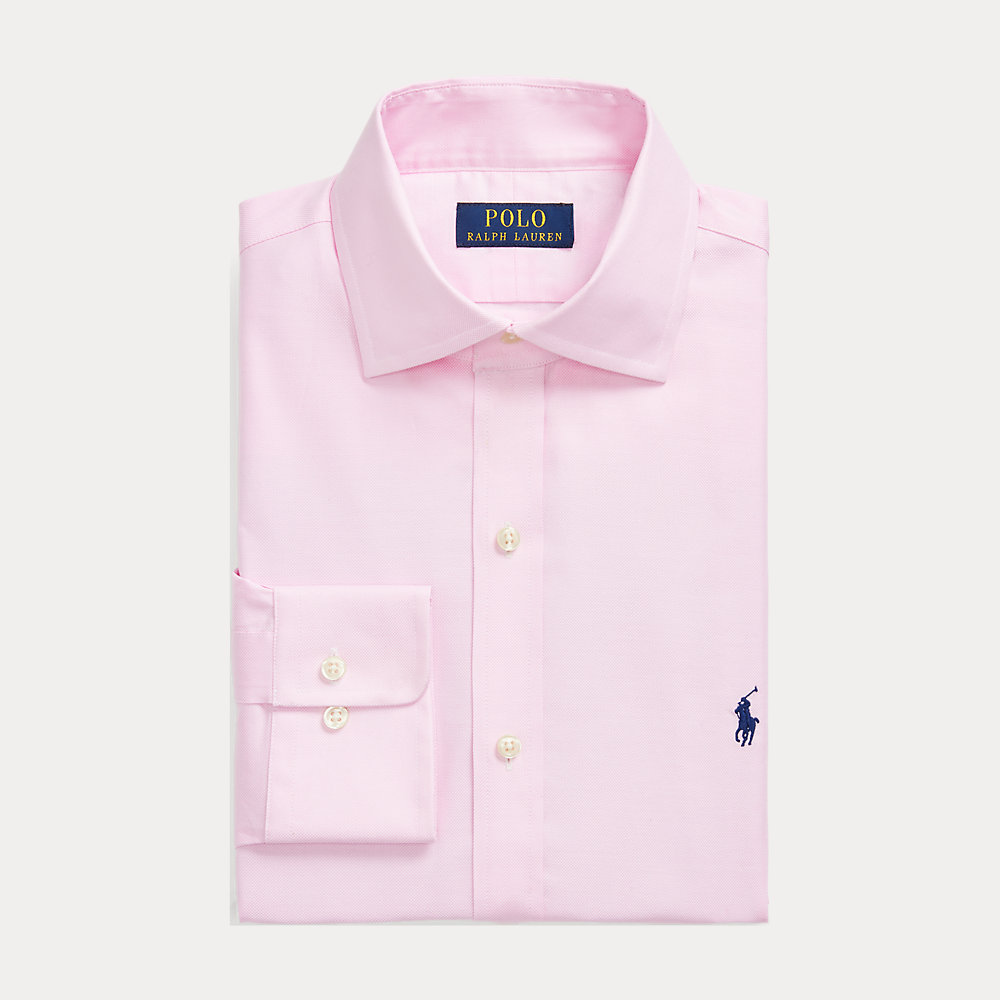 POLO RALPH LAUREN Regent Slim Fit Textured Shirt in Blue | endource