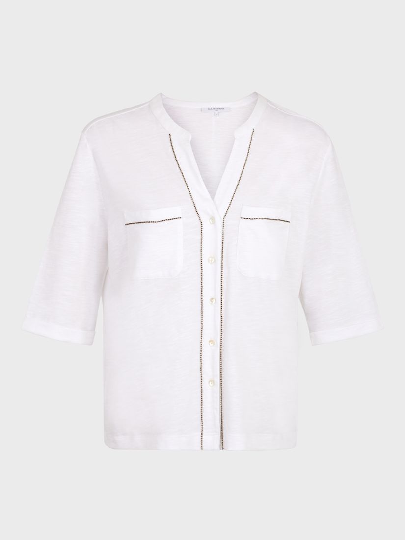 Gerard Darel Adrien Bead Detail Blouse in Ecru | endource