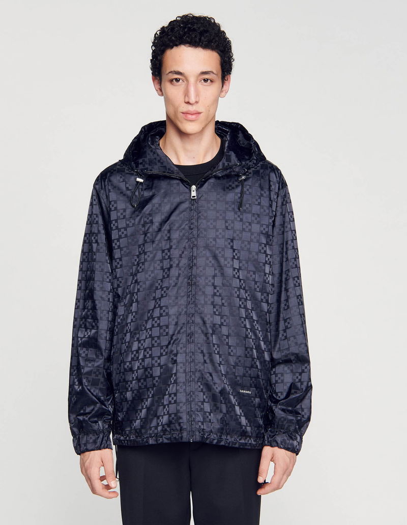 SANDRO Square Cross Nylon Jacket | Endource