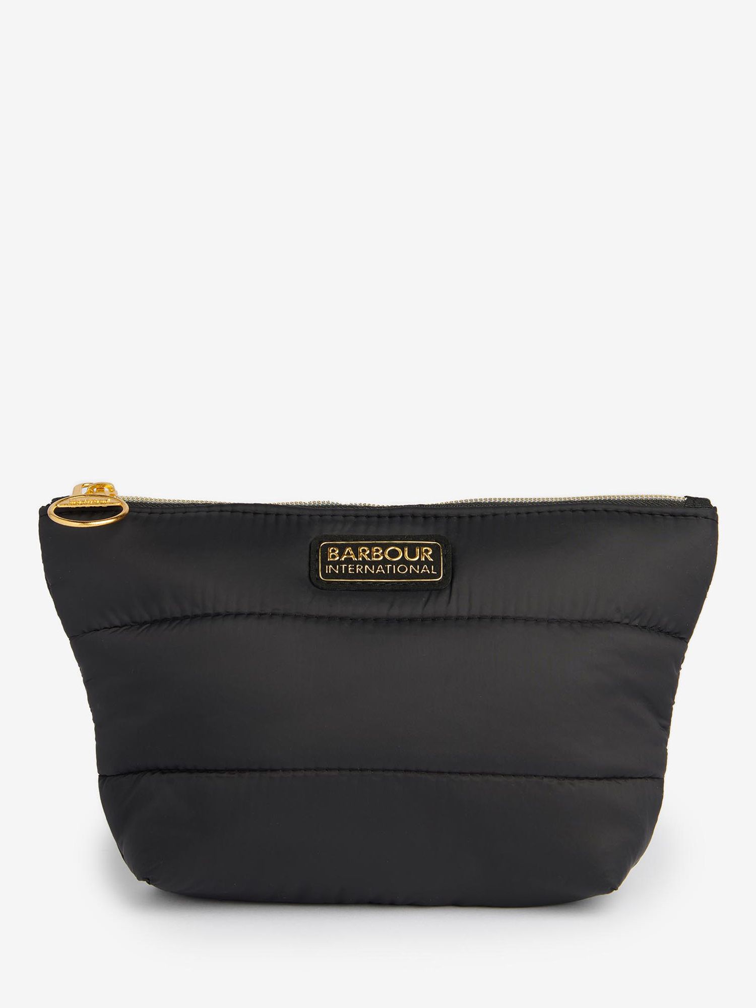 BARBOUR Chicane Quilted Wash Bag in Black | endource