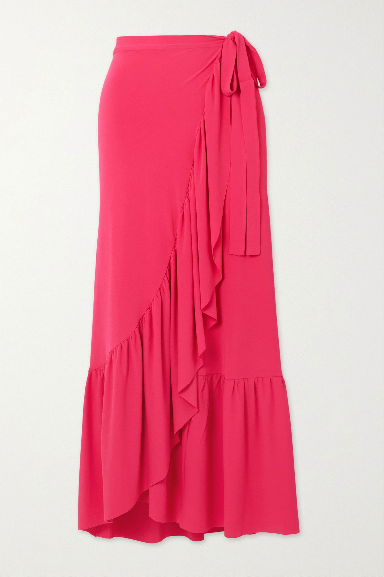 ERES Julia Ruffled Stretch-Twill Pareo in Pink | endource