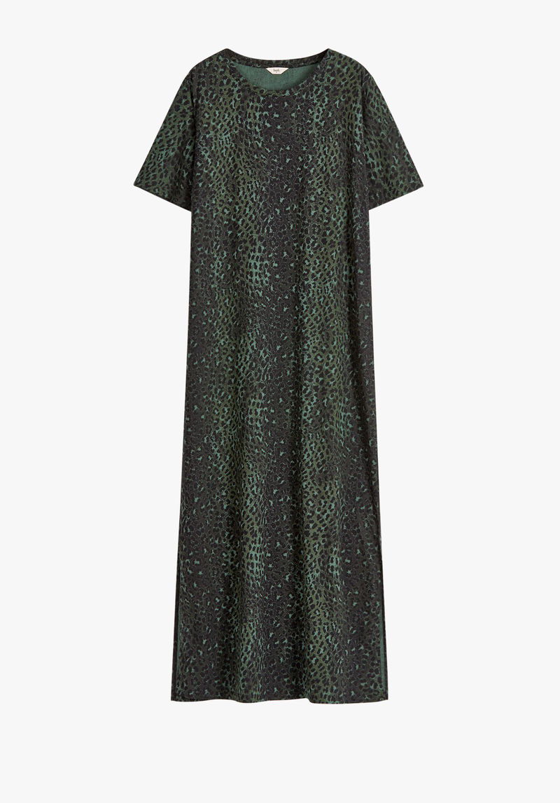HUSH Jamie Dress in Ombre Leopard - Khaki | endource