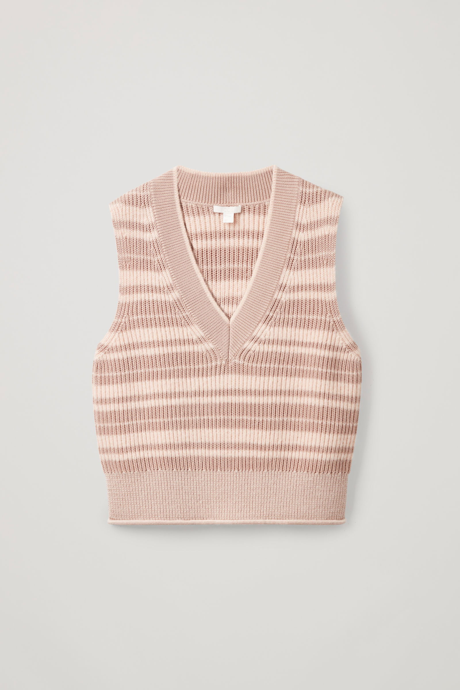 COS Stripe Cotton-Wool Vest | endource