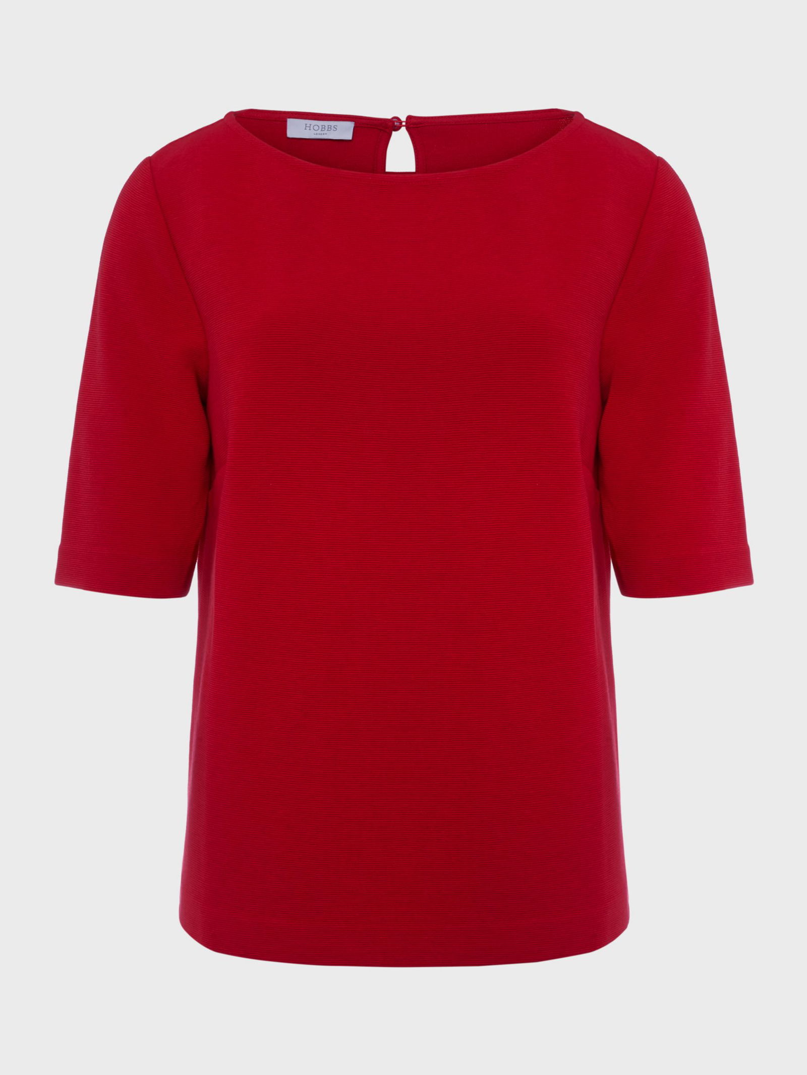 HOBBS Nyla Boat Neck Top in Current Red | endource