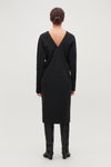 COS Deep V-Neck Jersey Dress | endource