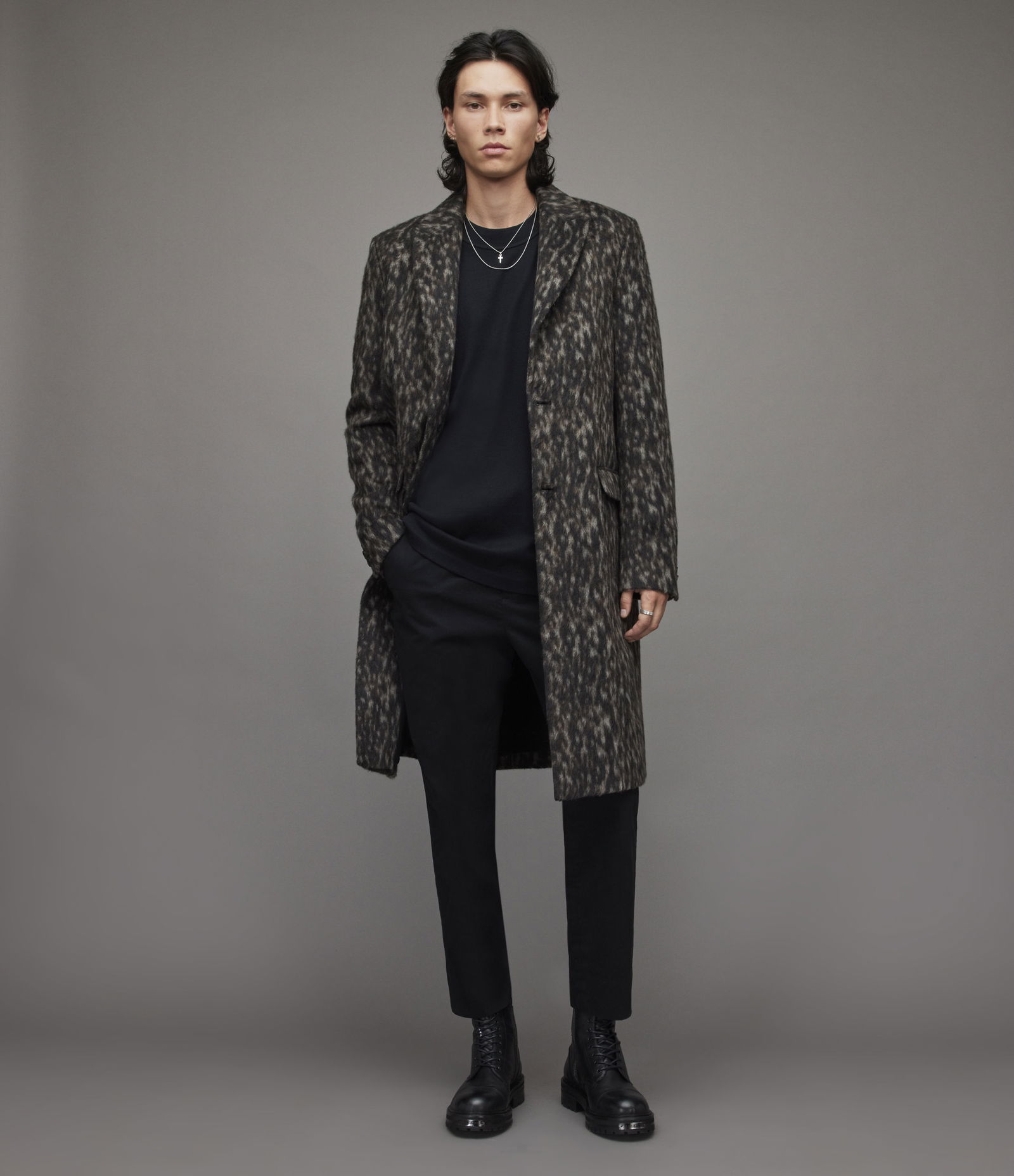 ALLSAINTS Leopard Coat in Brown Leopard | endource