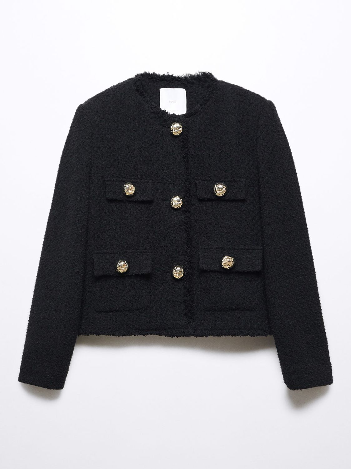 MANGO Wintour Tweed Jacket in Black | Endource