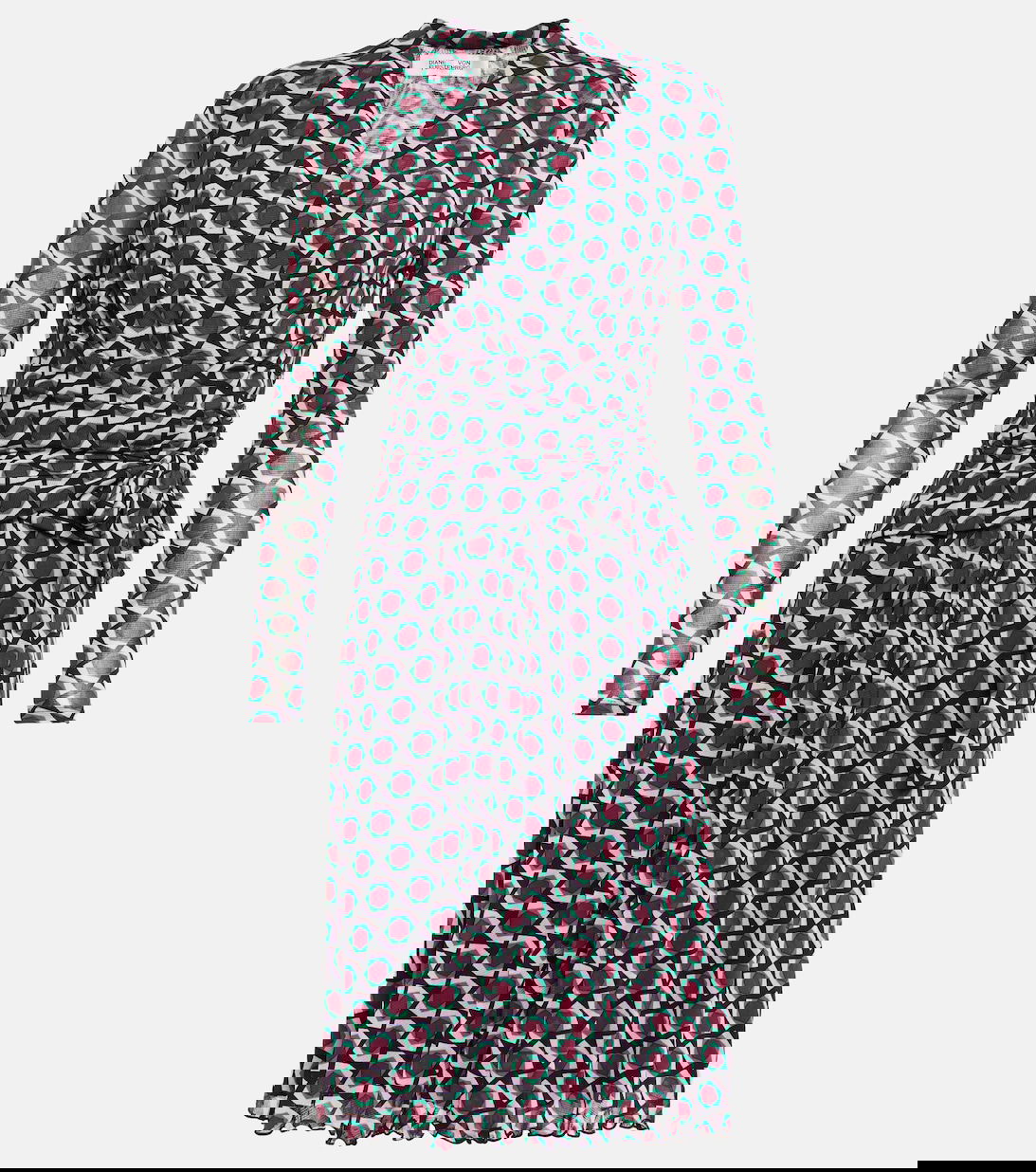 DIANE VON FURSTENBERG Brenda Mesh Midi Dress in Multicoloured | endource