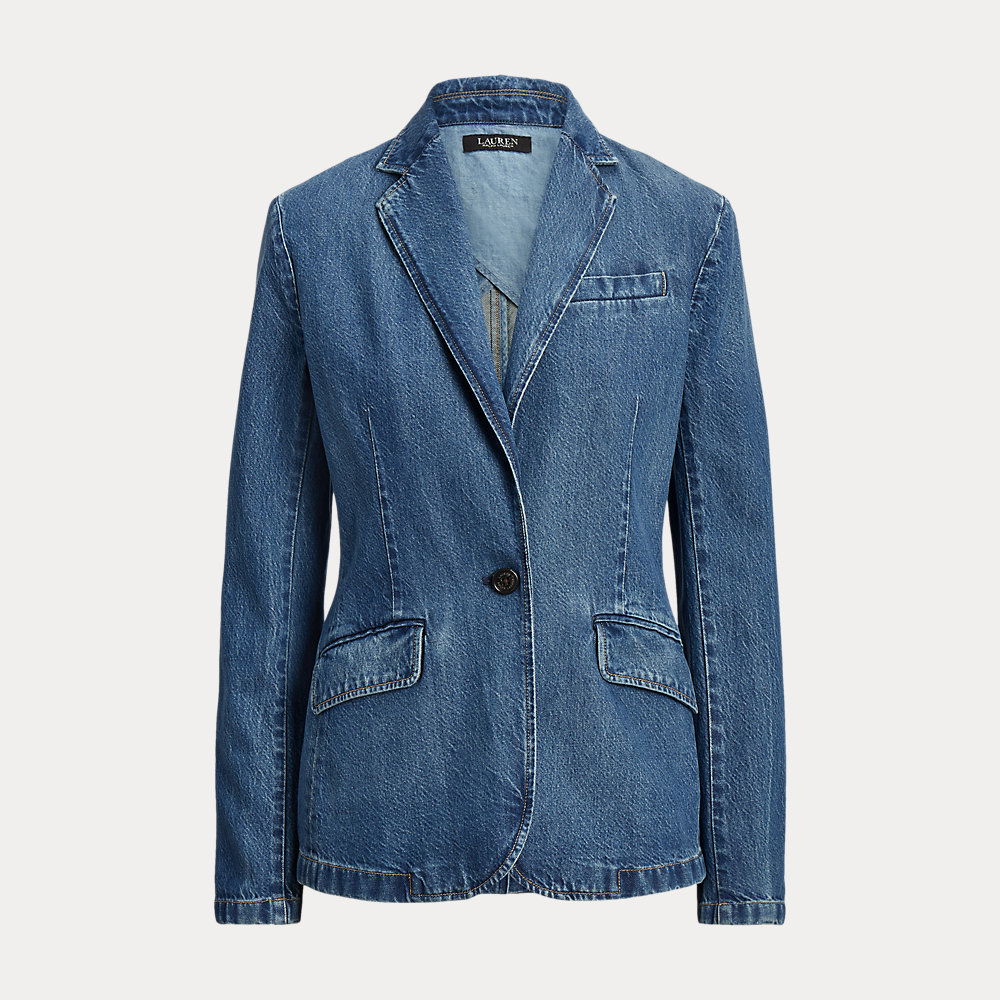 LAUREN RALPH LAUREN Denim Blazer in Blue | endource