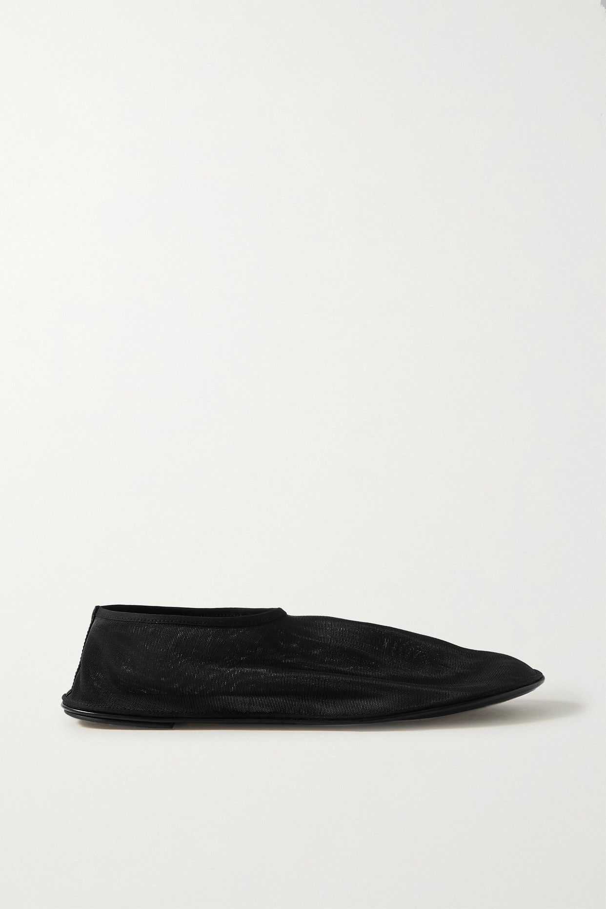 THE ROW Mesh Slippers in Black | endource