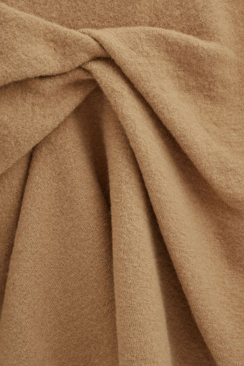 COS Drape-front Merino Jumper | endource