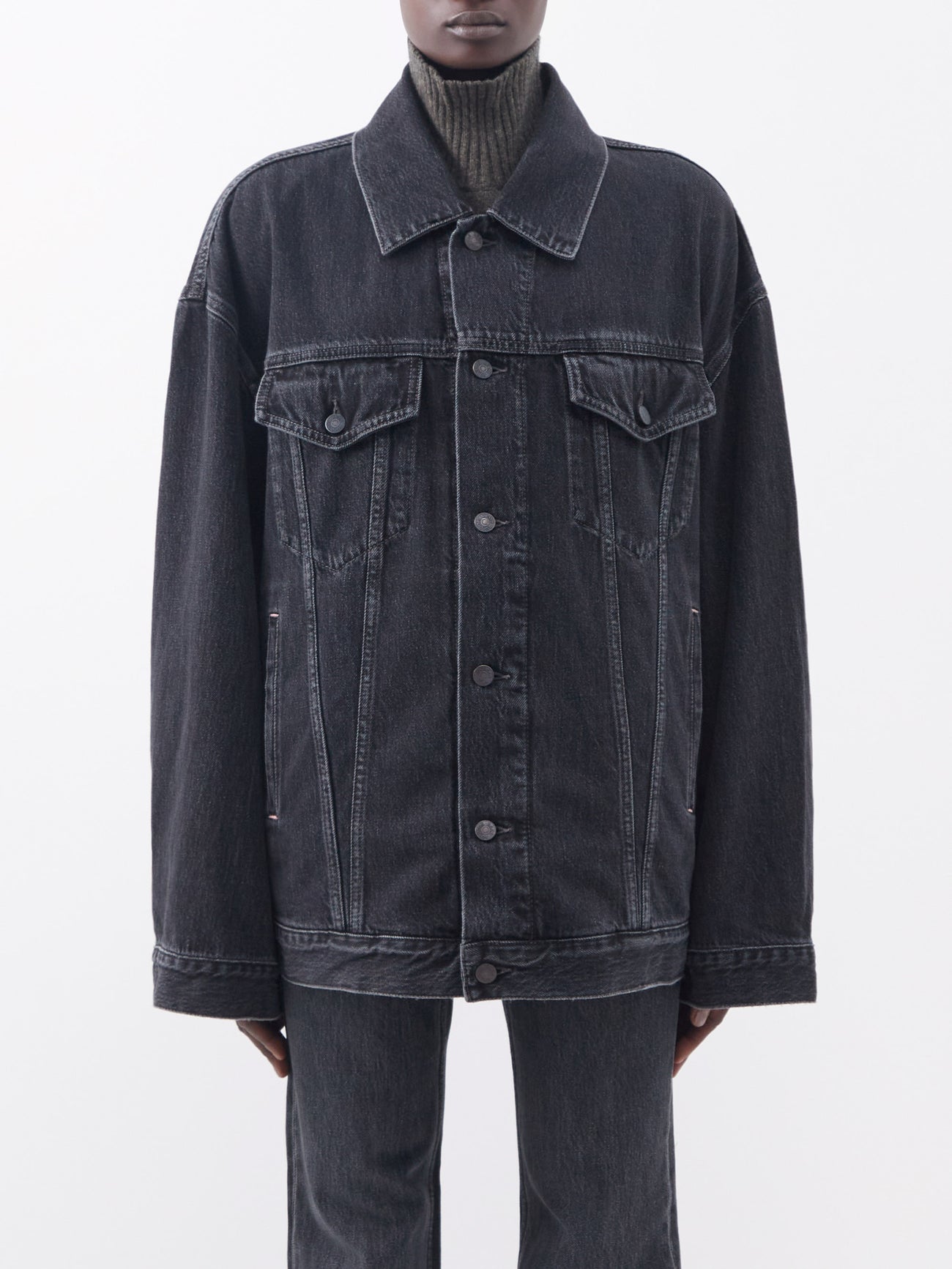 ACNE STUDIOS Morris Organic-Denim Oversized Jacket | endource