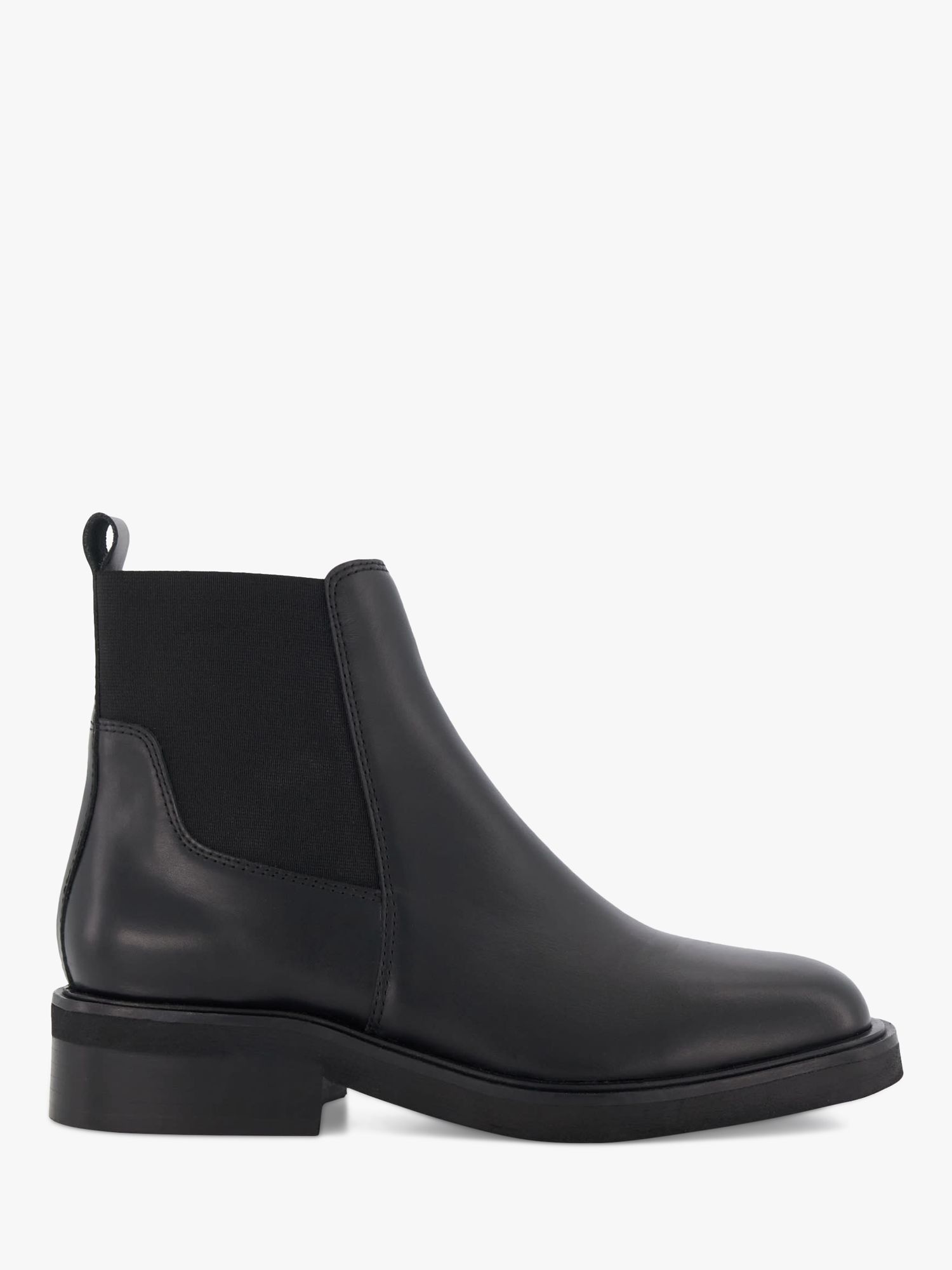 DUNE Penney Leather Chelsea Boots in Black-leather | Endource