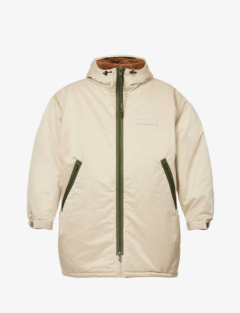 ACNE STUDIOS Opper Funnel-Neck Padded Shell Parka Jacket in LIGHTBEIGE | endource