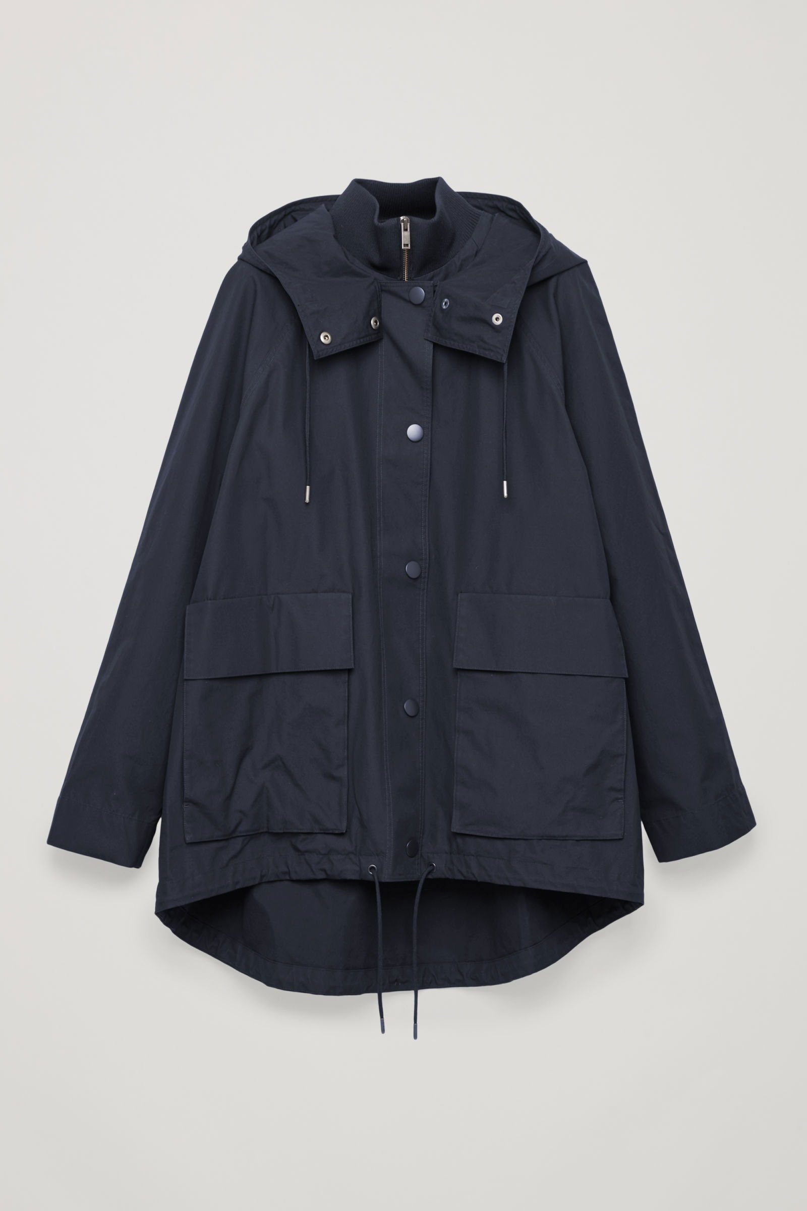 COS Layered Cotton Parka With Hood | endource
