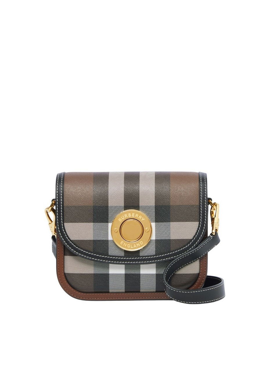 BURBERRY Small Check And Leather Elizabeth Bag | Endource