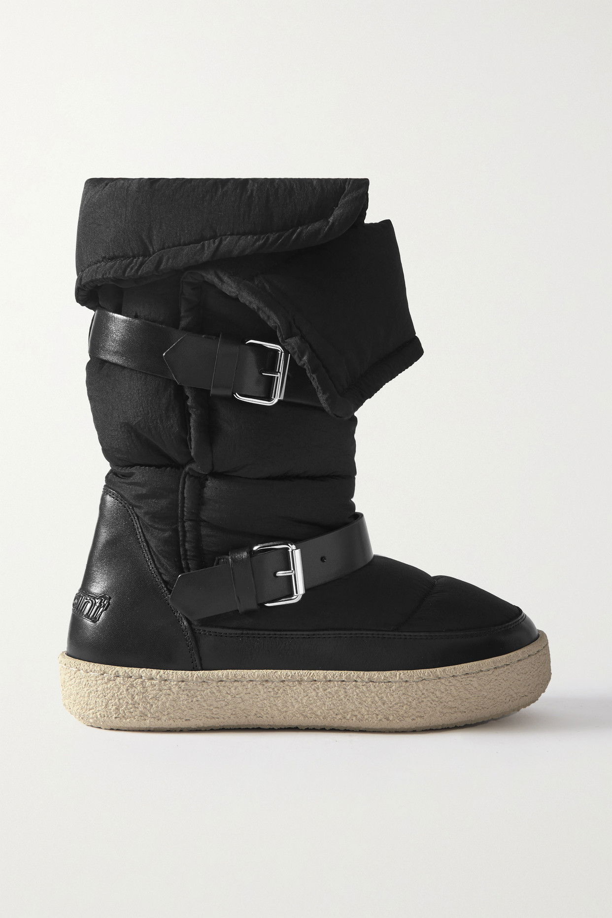ISABEL MARANT Zenora Logo-Appliquéd Leather And Padded Shell Snow Boots ...