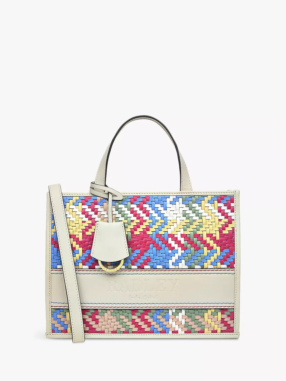 RADLEY Tilstone Close Weave Small Open Top Grab Bag in Birch | endource