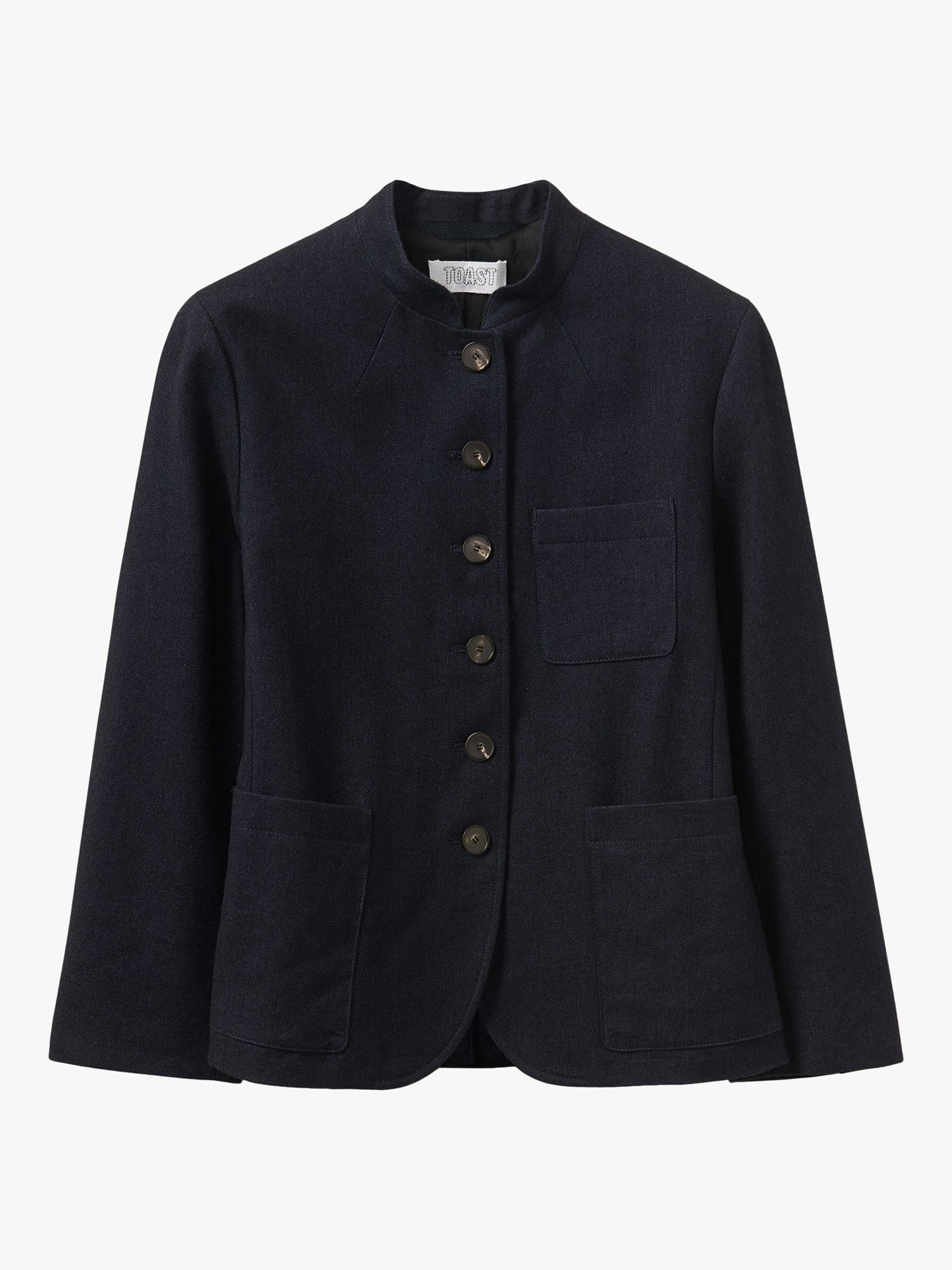 TOAST Toast Indigo Wool Linen Jacket | Endource
