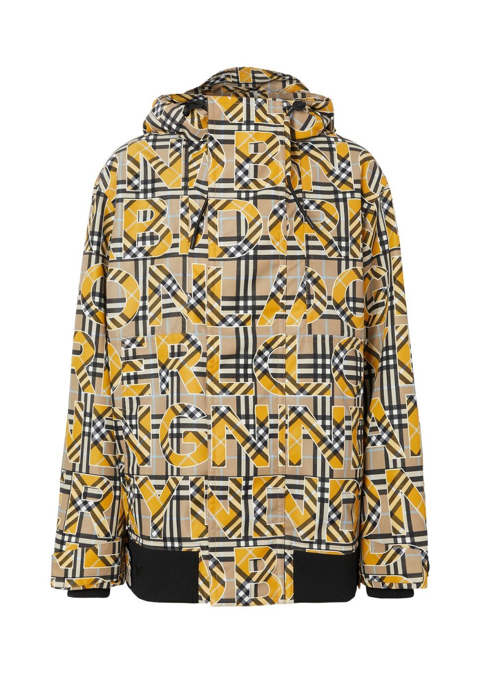 BURBERRY Vintage Check Logo Print Hooded Jacket | endource