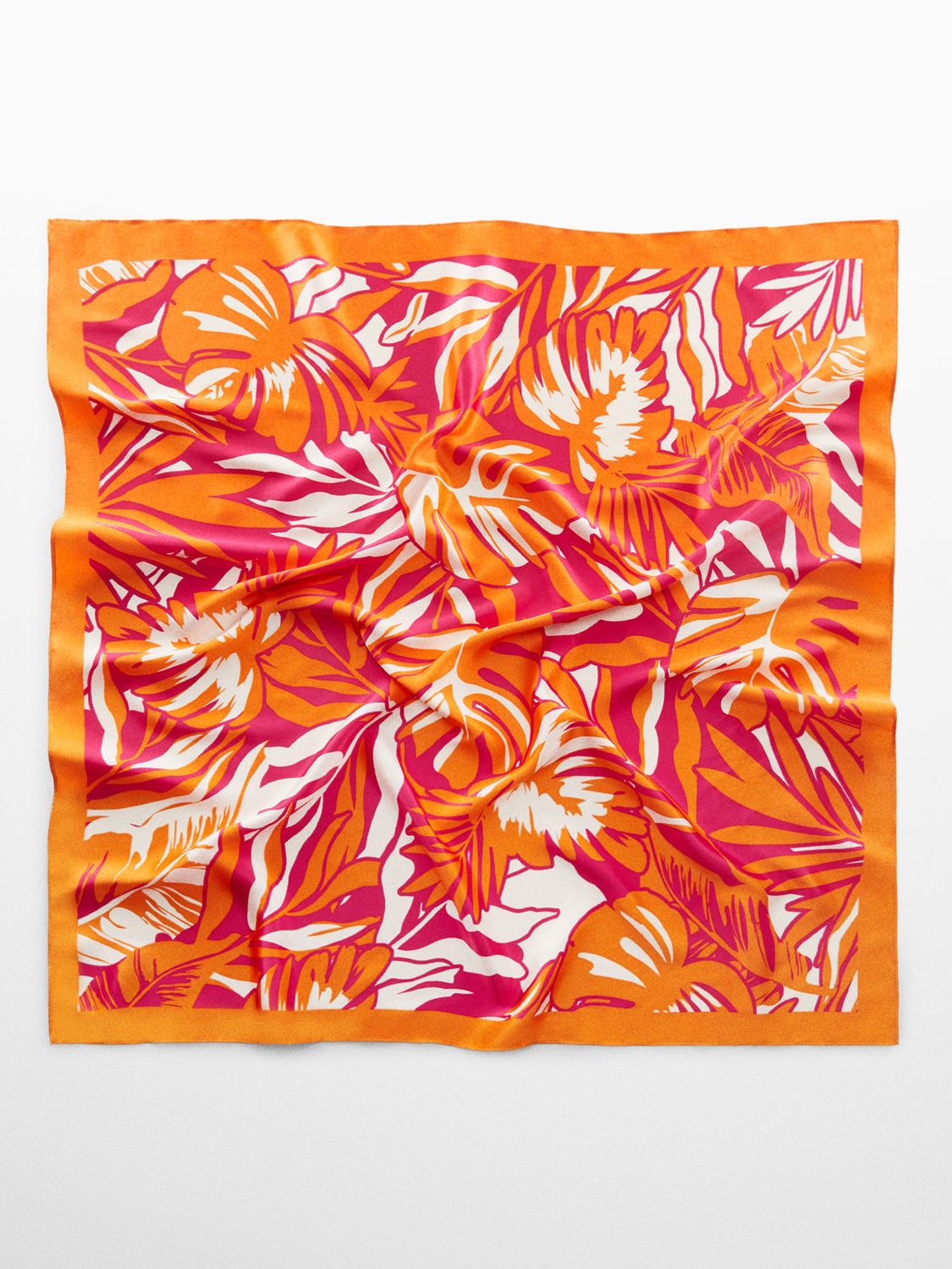 MANGO Jungle Scarf in Orange | endource