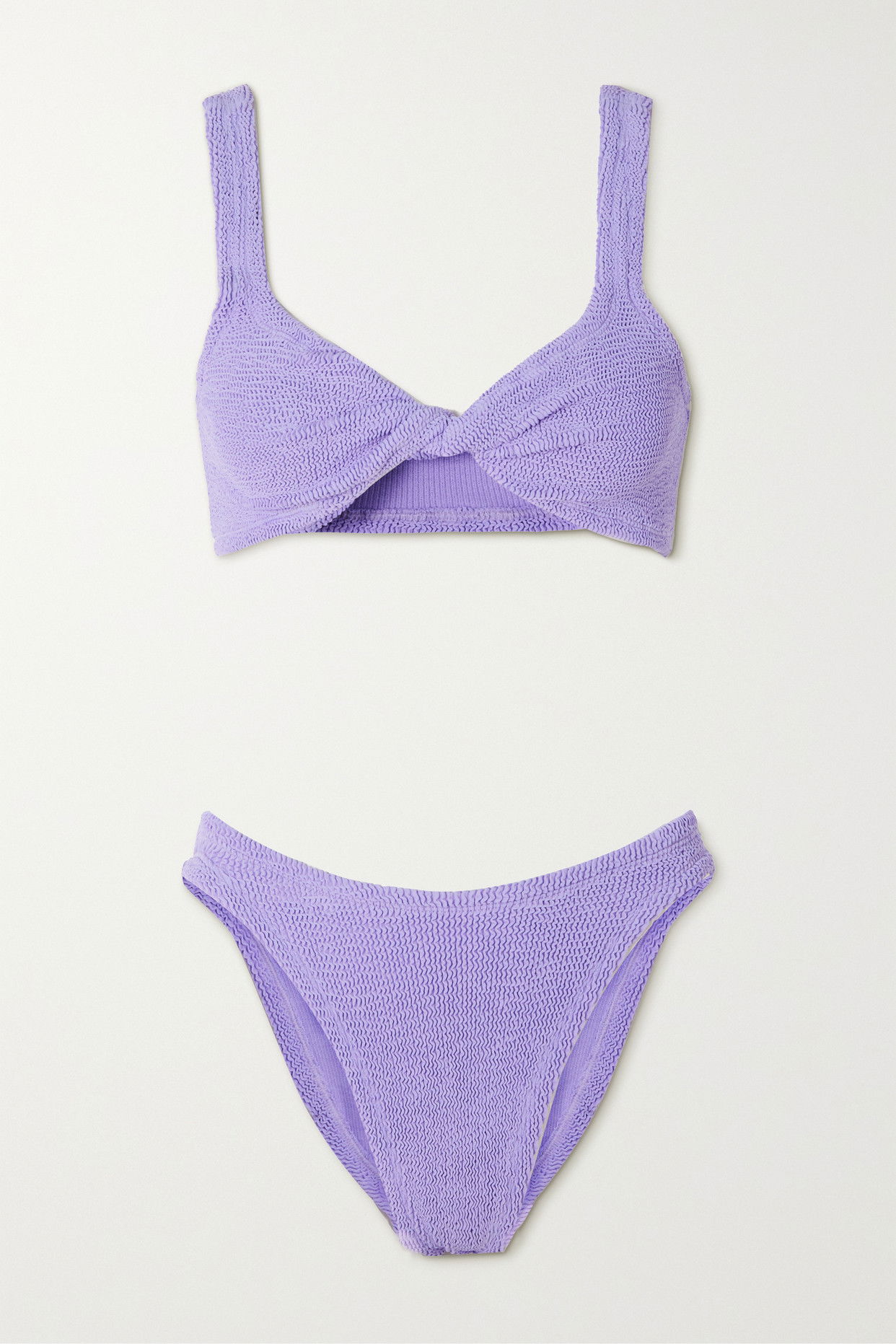 Hunza G Juno Twist Front Seersucker Bikini Endource
