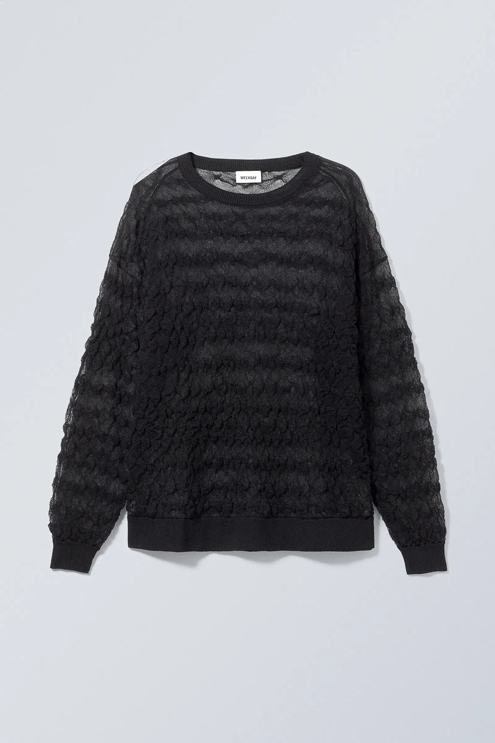 WEEKDAY Silva Sheer Structured Sweater | Endource
