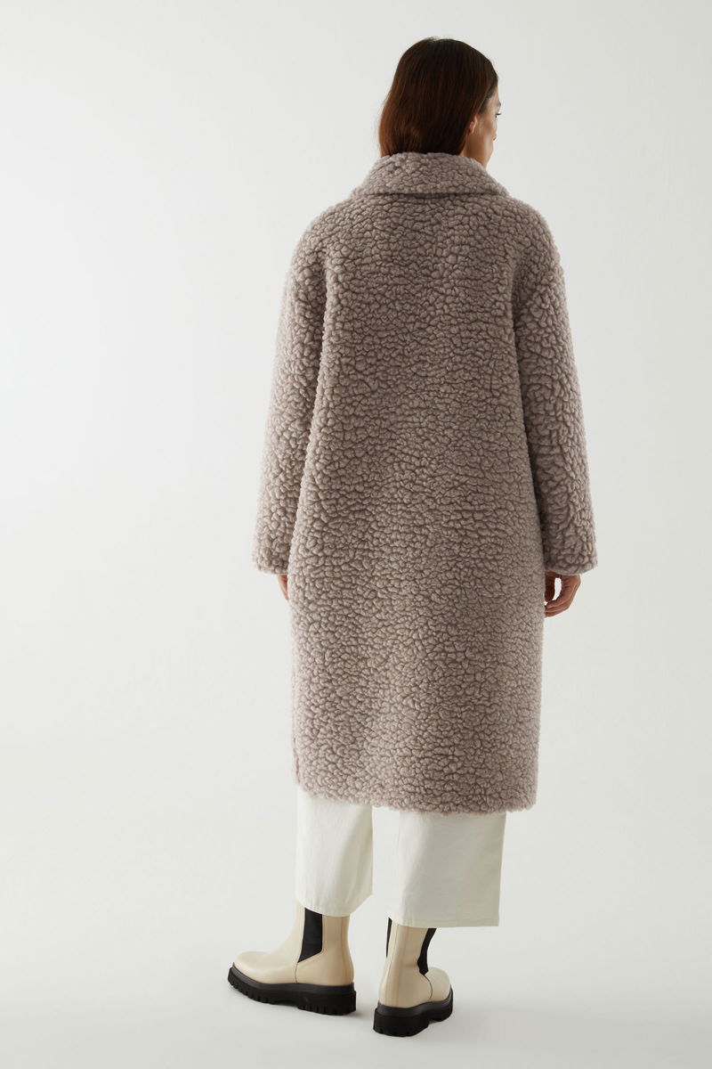 COS Wool Teddy Fleece Coat | Endource