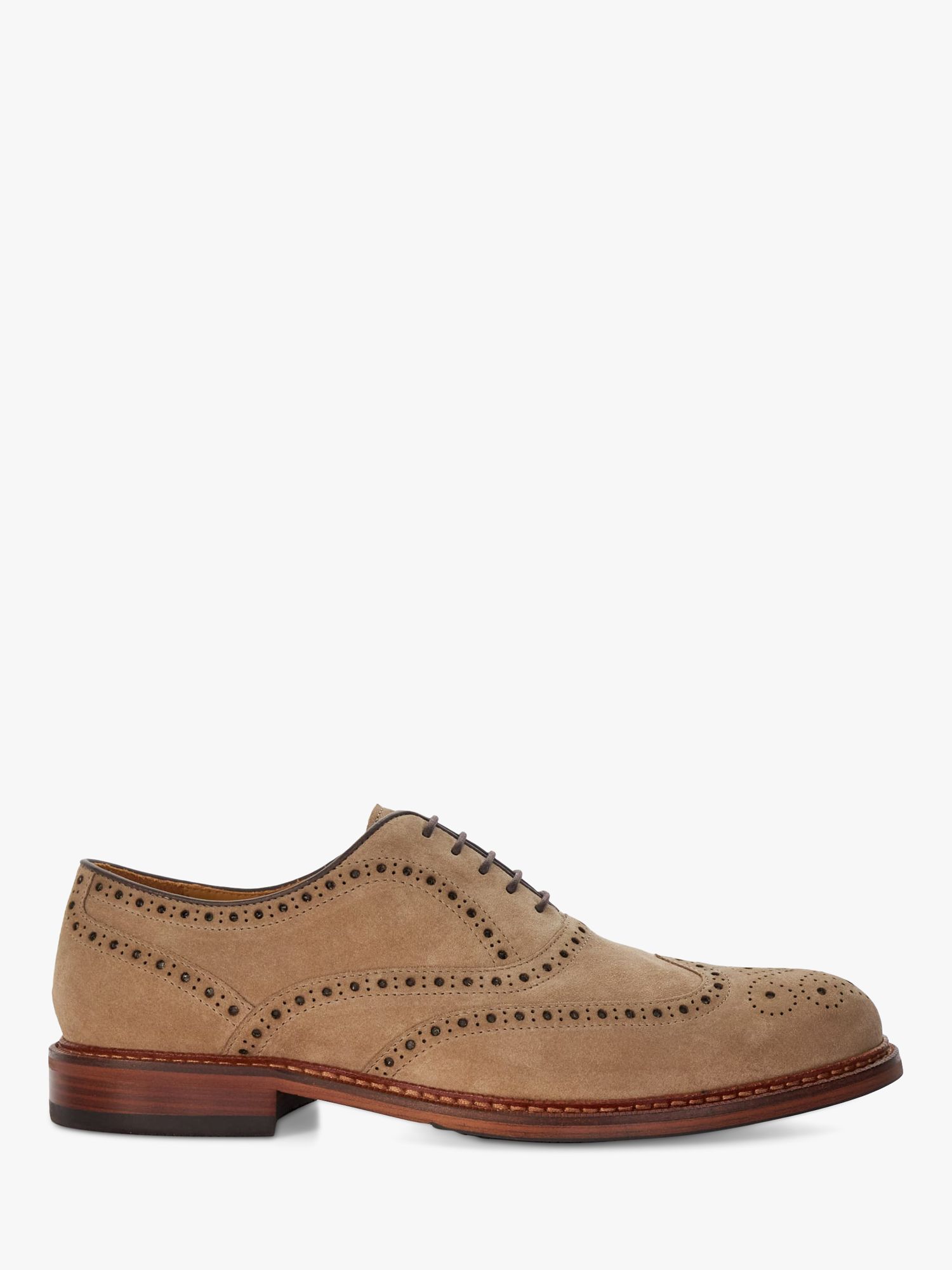 DUNE Solihull Suede Oxford Brogue Shoes | Endource