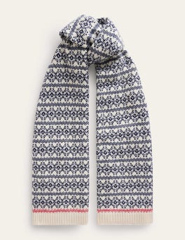 BODEN Fair Isle Wool Scarf | endource