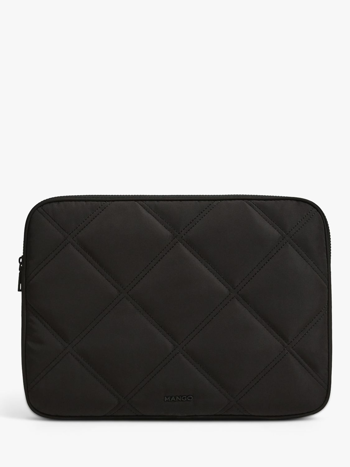 MANGO Quilted Laptop Case in Black | endource