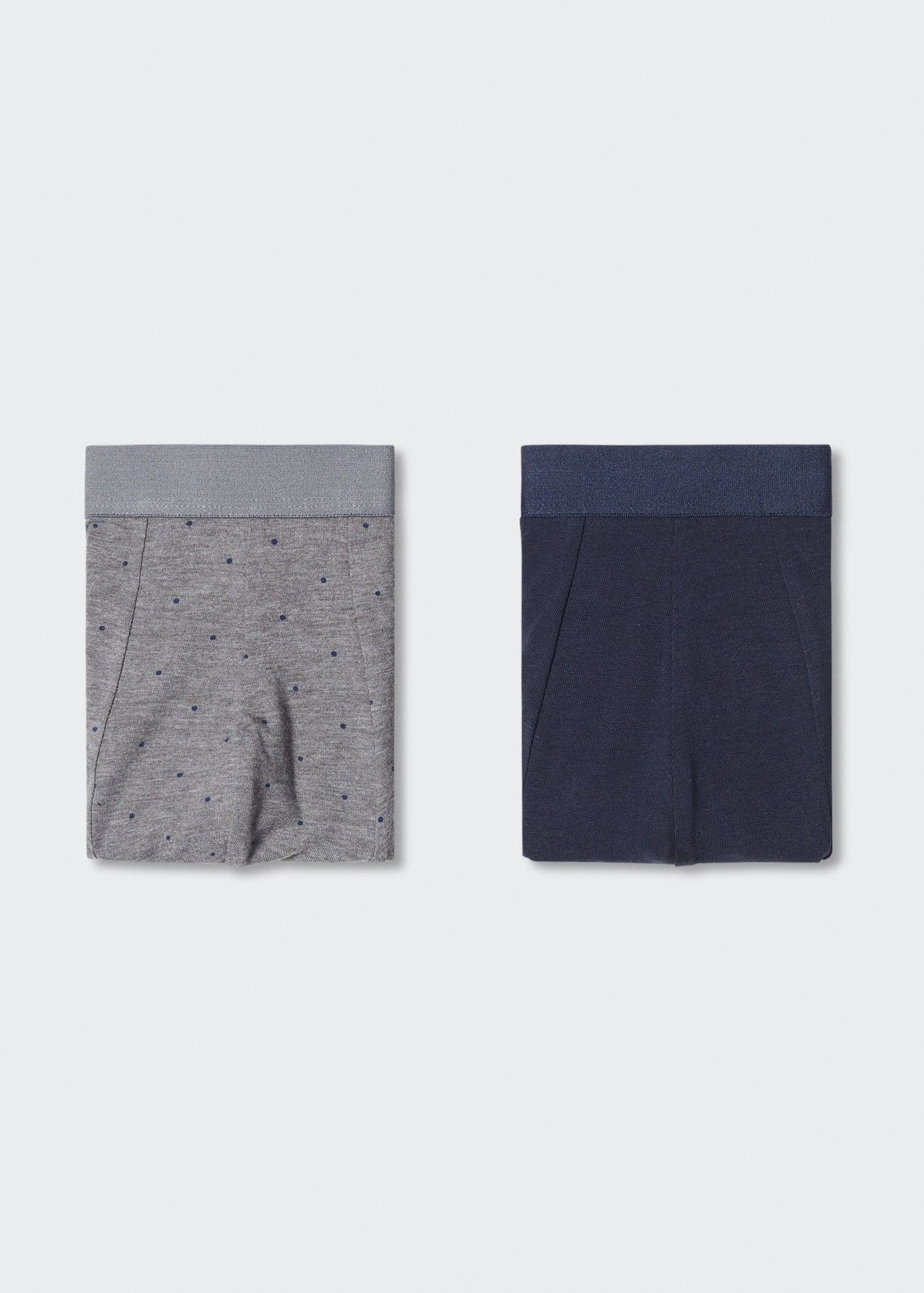MANGO Basic Boxer 2 Pack in Navy | Endource
